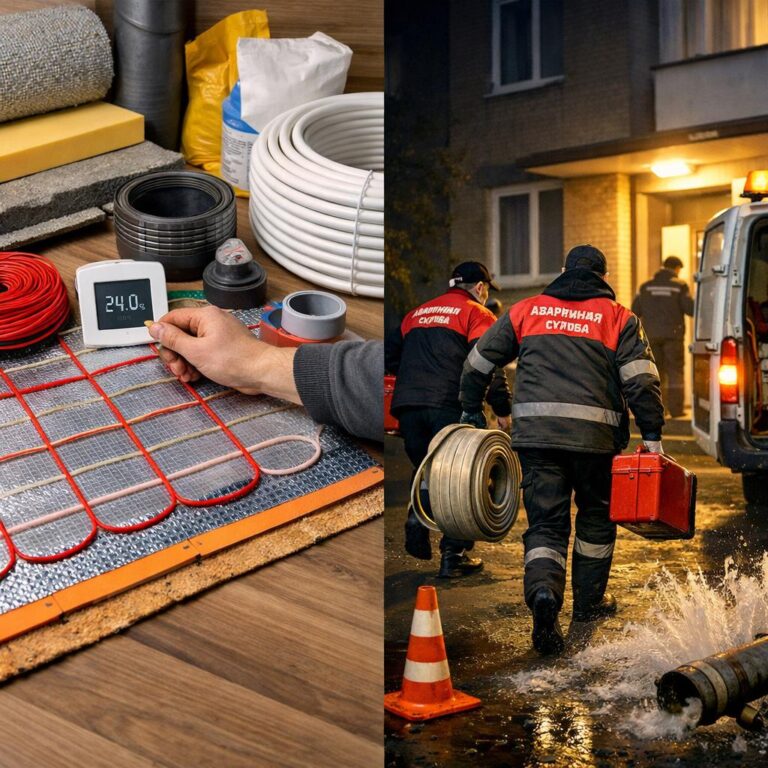 Аварийная служба: основные недостатки водяного тёплого пола